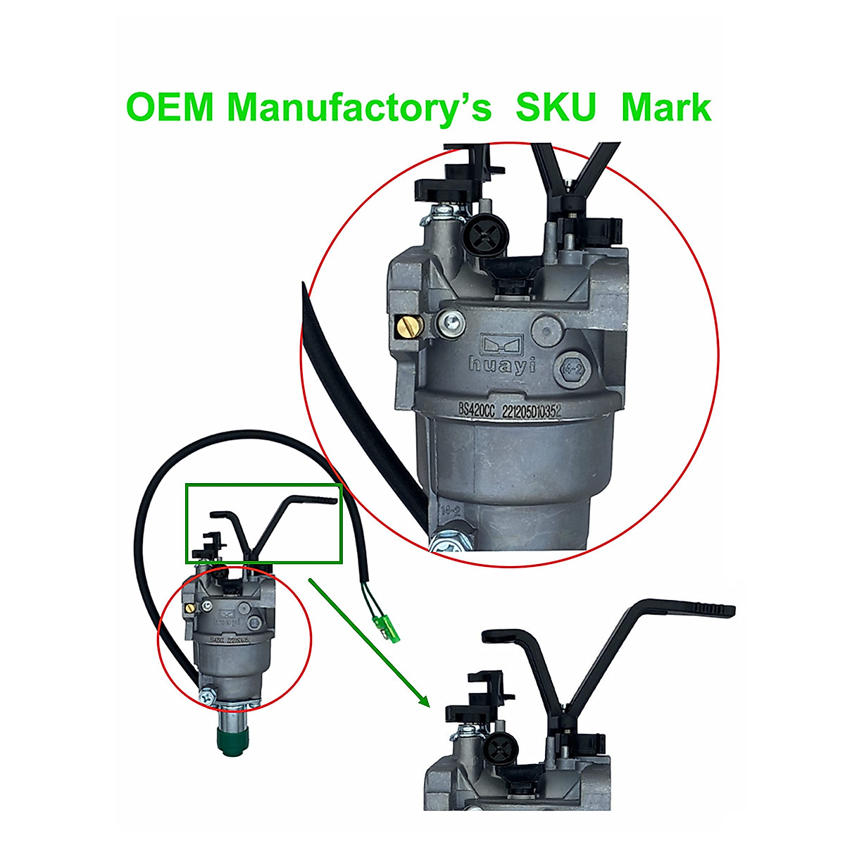 YAMAKATO Carburetor 799773 for Briggs and Stratton 2100 Series 420cc Generators