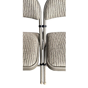 Elegent Upholstery Folding Chair Plastic Ganging Connector Clips Black Set of 6