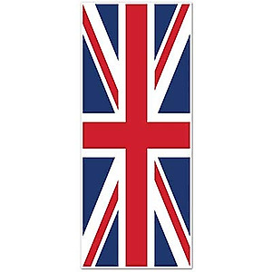 English Union Jack England UK Party Supplies Decorations Set Kit Pack Door Cover Pennant Banner Table Cover United Kingdom of Great Britain Bundle