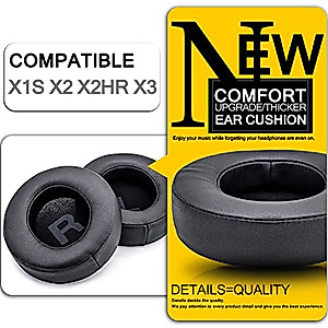 Sixsop Replacement Earpads for Fidelio X2HR X1S X2 X3 Over-Ear Headphones (Leather)