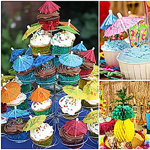 Tropical Luau Party Decorations Set Hawaiian Beach Theme Party Favors Luau Party Supplies with 9ft Luau Grass Table Skirt, Palm Leaves, Hibiscus Flowers, 3D Fruit Straws, Flamingo and Pineapple Décors