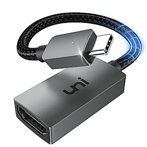 uni USB C to HDMI Adapter 4K, High Speed HDMI to USB-C Adapter, Type C (Thunderbolt 3/4) HDMI Converter Compatible with MacBook Pro/Air, Chromebook, XPS, Surface, iPhone 15 Pro/Max, Galaxy S23