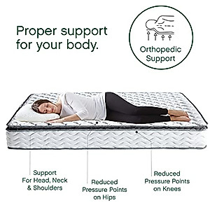 Classic Brands Decker 10-Inch Pillow Top Innerspring Mattress, King | Bed in a Box