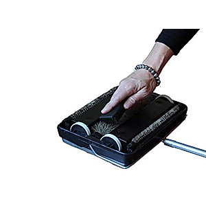 ALL PARTS ETC. Carpet Sweeper Non Electric Vacuum Cleaner, Floor Sweeper Broom with Rotating Brushes, Manual Vacuum Sweeper, Push Vacuum for Tile, Carpets and Hardwood 10.5”