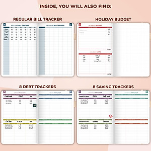 Clever Fox Budget Book 2.0 – Simple Budgeting Planner for Beginners – Financial Notebook with Money Spending, Debt & Bill Tracker (Rose Gold)