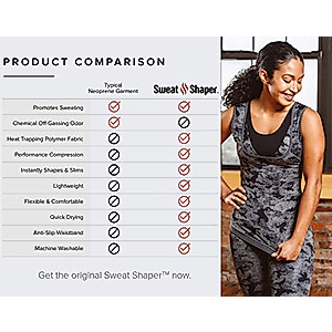 Sweat Shaper Women's Sauna Premium Workout Tank Top Slimming Vest for Exercise