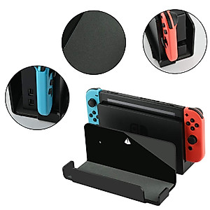 TXEsign Floating Wall Mount for Nintendo Switch, Black, 7.12"L x 3"W x 2.5"H