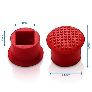 MMOBIEL 5 PCS Rubber TrackPoint Keyboard Mouse Red Cap with Soft Dome and Rim Laptop Pointer for Lenovo ThinkPad X/T/E / / L/P/Yoga Series