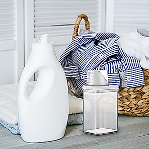 Laundry Powder Bin, Household Washing Powder Storage Container, Laundry Detergent Powder Storage Box,With Measuring Cup Rice Storage Bottle Laundry Powder Box （1100ml）