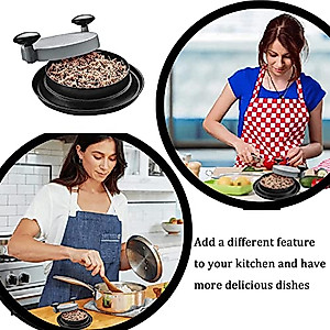 SIULAS Chicken Shredder, Chicken Mincer Tool with Handle and Non-Slip Base, Replacement Bear Claw Meat Cutter, for Chicken, Pork and Beef (Grey)