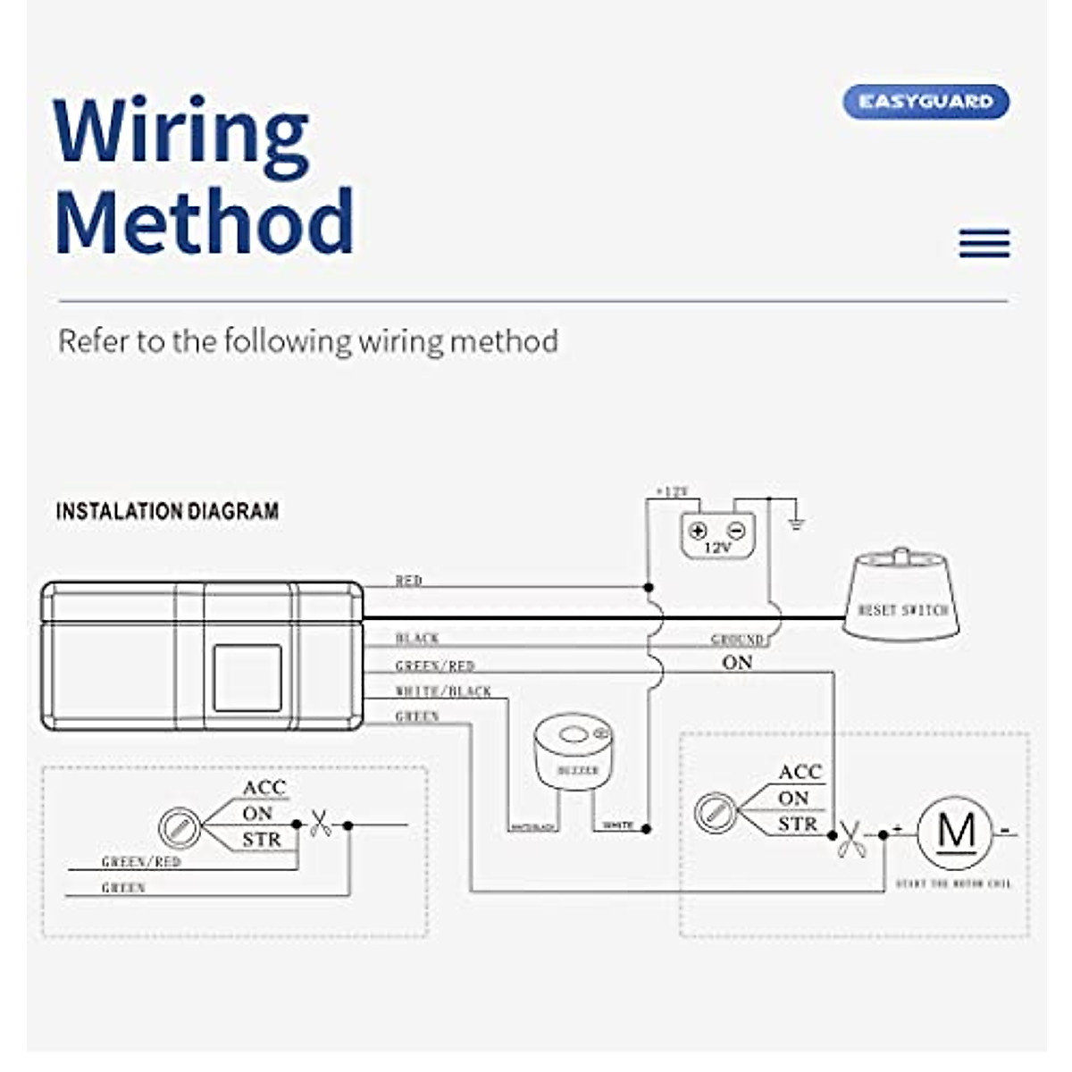 EASYGUARD IM001 RFID 2.4GH car Wireless Immobiliser Security System with Engine Automatic Lock or Unlock immobilizer System Anti-hijacking & Anti-Theft DC12V Easy DIY Installation