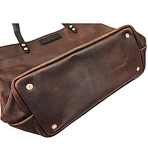 Market Tote - Leather - Cognac - Made in USA