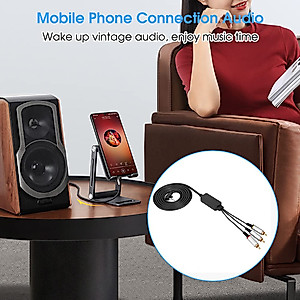 1.5M Streamlined PS Game AV Wire Component TV Cord AV Cable AV Cable Audio Video Cord Video Adapter Cord Video Cable TV Cable,PSP Component Replacement Cable for PSP2000 3000