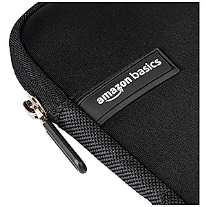Amazon Basics 11.6-Inch Laptop Sleeve, Protective Case with Zipper - Black