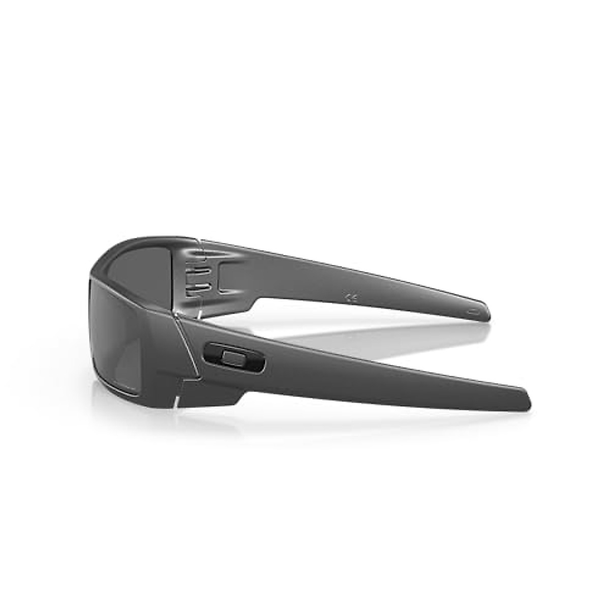 Oakley Men's Oo9014 Gascan Rectangular Sunglasses, Steel/Prizm Black Polarized, 60 mm + 1