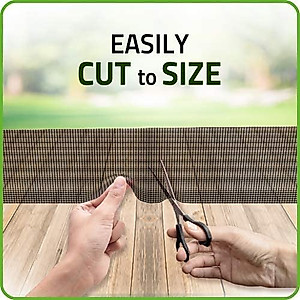 De-Bird Garden Fencing 7.5 x 65 ft Heavy Duty Bird Netting for Garden Protection Plastic Fence - Deer Fence Garden Netting Pest Barrier, Rabbit Fence, Flower Bed Fencing, Garden Fence Animal Barrier