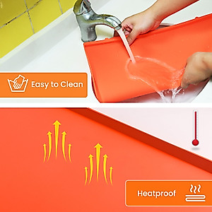 Blackstone Silicone Griddle Mat for Blackstone 36 Inch Griddle, Heavy Duty Food Grade Silicone Griddle Top Cover, Upgraded Reusable Griddle Mat Full Fit Protect Outdoor from Insects Rust Debris