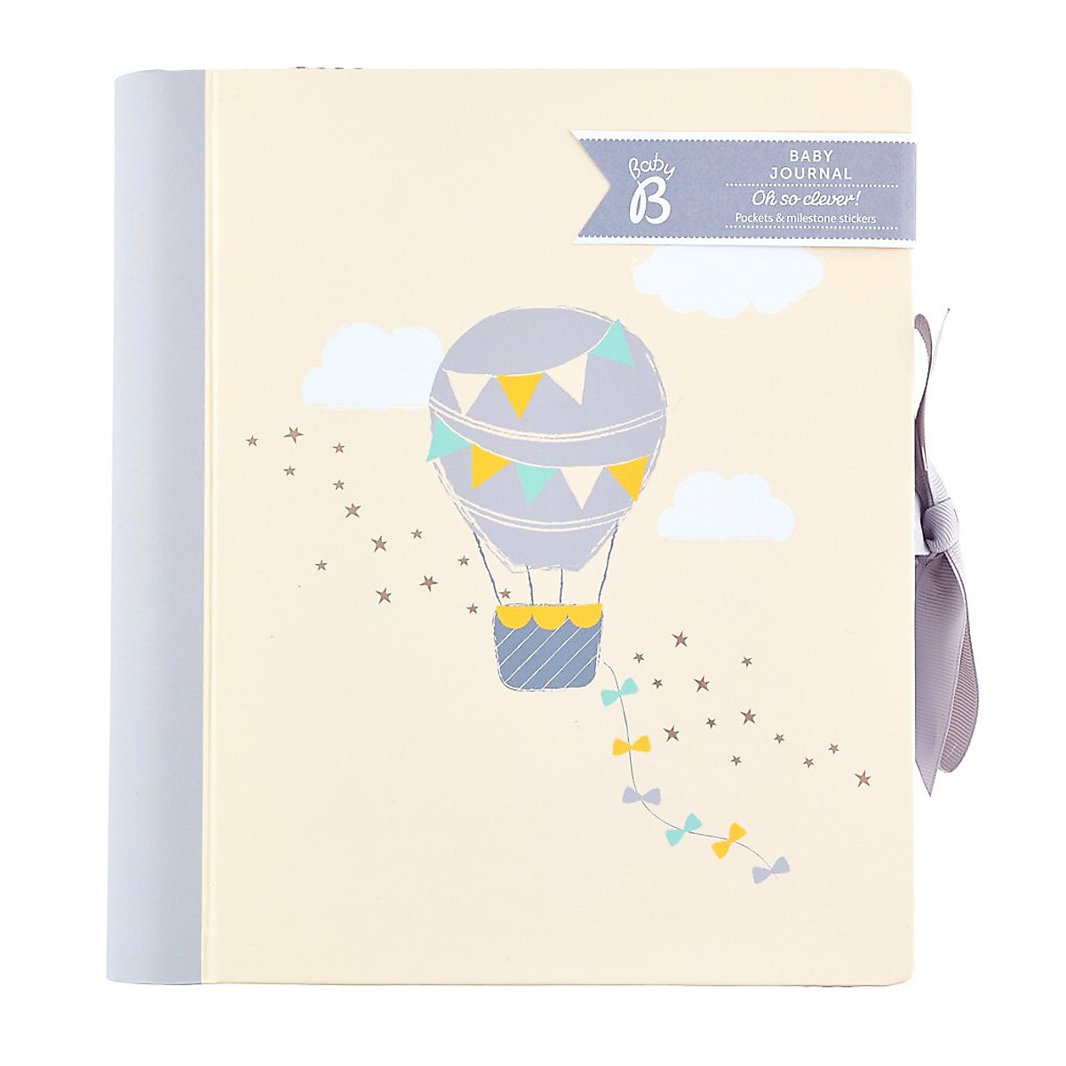 Busy B 6584 "Baby B Baby Journal with Pockets and Stickers, Neutral