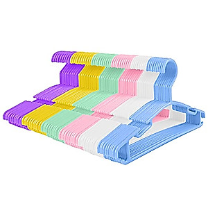 GoodtoU Kids Hangers Clothing Kids Plastic Hangers Bulk 60 Pack Toddler Clothes Hangers Infant Toddler Hangers for Closet