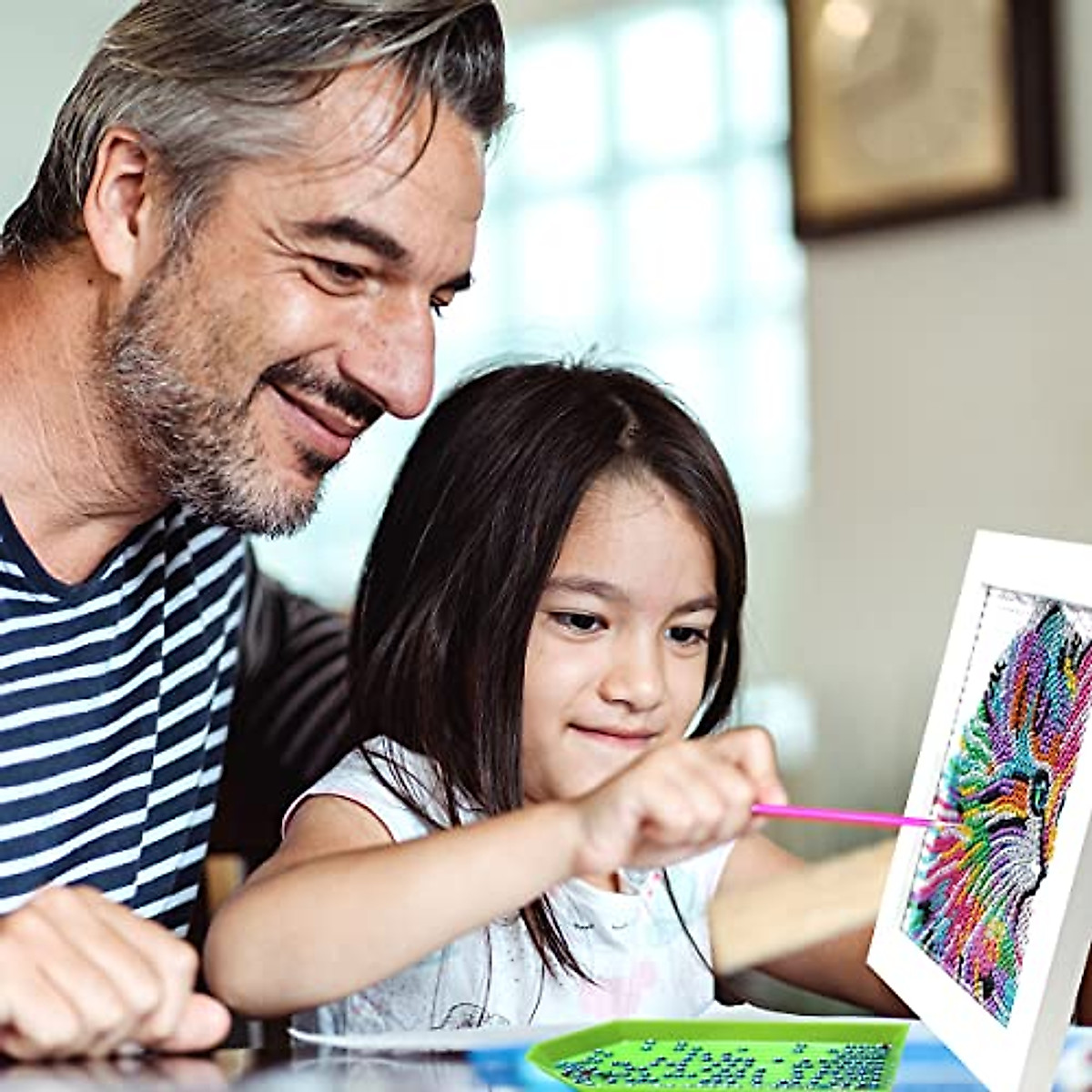 FURDOHAI 5d Diamond Art for Kids Suitable for Ages 6-12 Diamond Art and Crafts Creative Gift (cat)