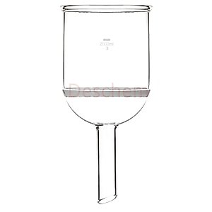 Deschem 2000ml,Glass Buchner Funnel,W/3# Coarse Filter,2L,Straight Tube