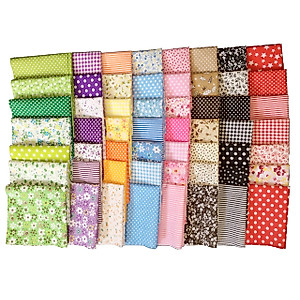 56PCS 6 x 6 Inches Printed Fabrics Cotton Craft DIY Handmade Material Set Bundle Patchwork Squares for Home Crafts Sewing Scrapbooking Quilting…