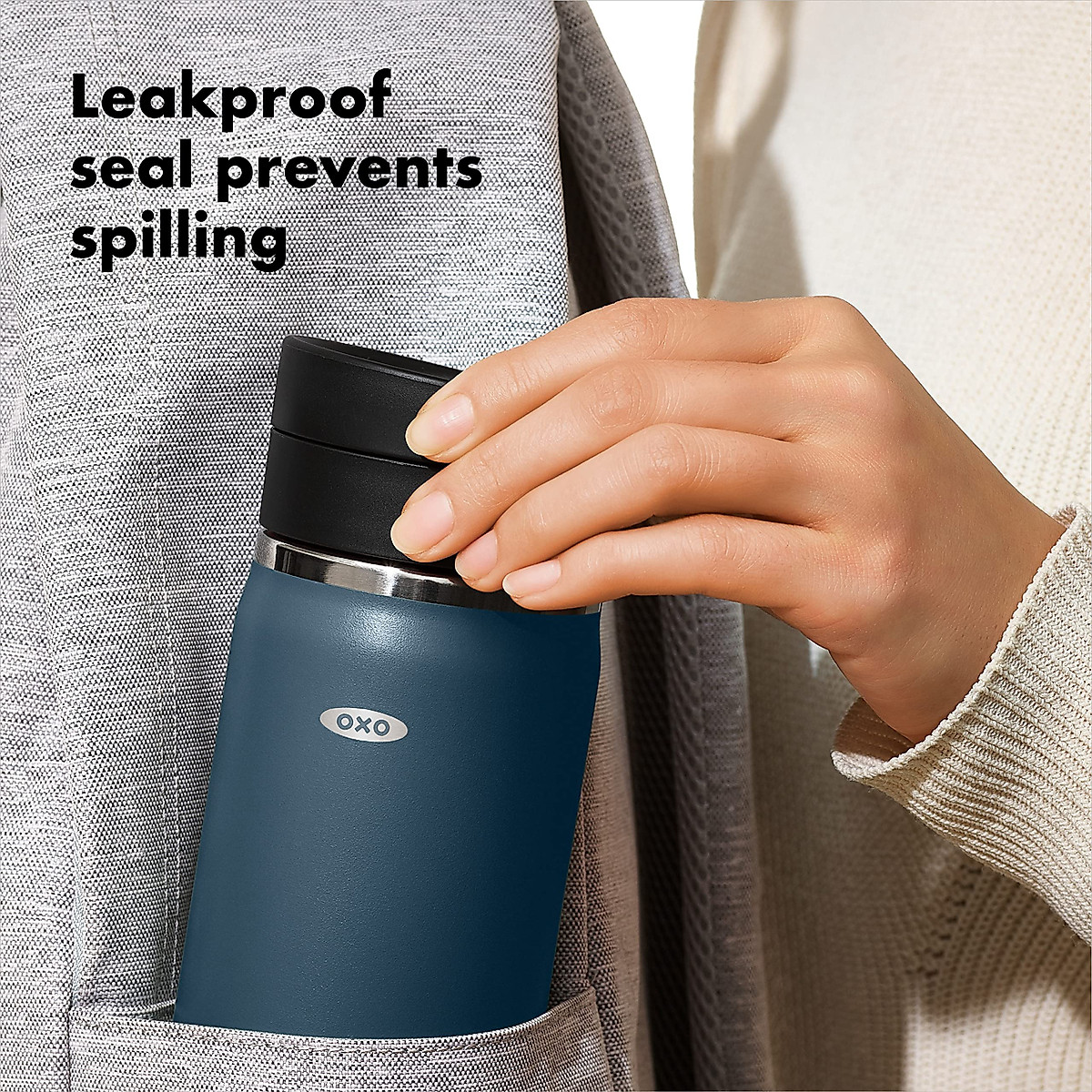 OXO Good Grips 16oz Travel Coffee Mug With Leakproof SimplyClean™ Lid - Dark Cobalt