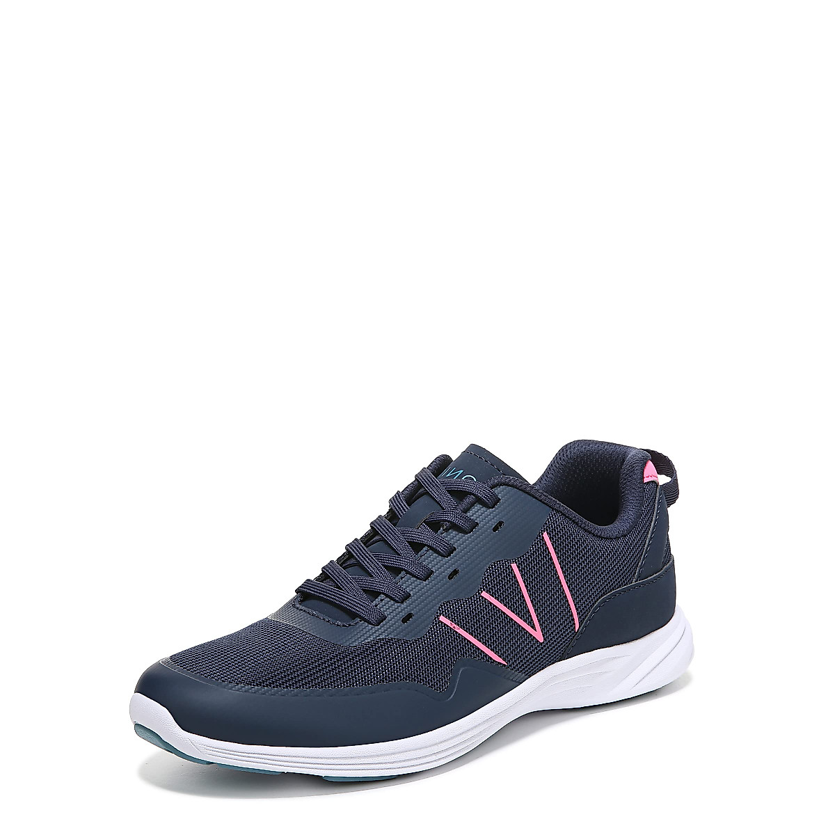Vionic Women's Agile Audie Walking Sneakers-Supportive Lace-Up Sneakers That Include Three-Zone Comfort with Orthotic Insole Arch Support, Medium and Wide Fit, Navy 8 Medium
