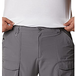 Columbia Men’s Permit III Shorts, Sun Protection, City Grey, Large