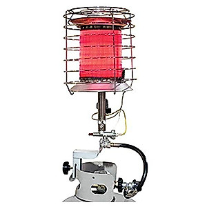 Dura Heat TT-360 Propane(LP) 360 Degree Tank Top Heater, Length: 8.9in, Width: 8.9in, Height: 20.24in,Silver