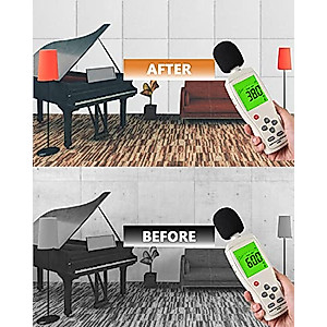 BUBOS 24 Pack Acoustic Panels Soundproof Wall Panels,12“x12“x0.4" Sound Absorbing Panels Acoustical Wall Panels Padding,Acoustic Treatment for Recording Studio,Office,Home Studio,White