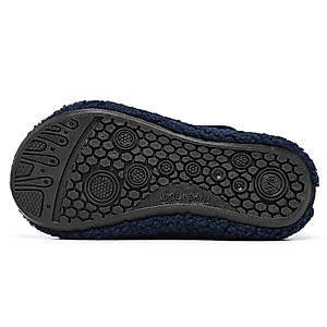 Limberun Toddler Kids Slippers for Gilrs Boys Toddler House Shoes Non-slip Toddler Indoor Shoes Warm Comfortable Non-slip Light-Weight Shoes Blue11.5-12.5
