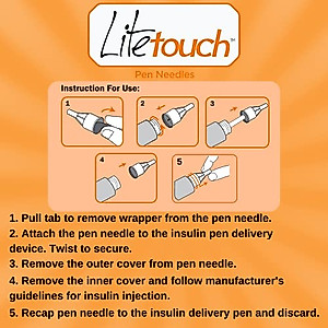 LiteTouch Pen Needle, 32Gx4mm, 100ct box