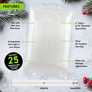 Hot Glue Gun, Surebonder Mini Size 10W High Temperature Glue Gun Kit with 25 Glue Sticks