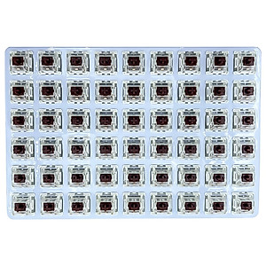 DRAOZA Gateron G Brown Pro Switches,3-Pin Pre Lubed RGB SMD Tactile Switches for MX Gaming Mechanical Keyboard (108PCS,Brown)