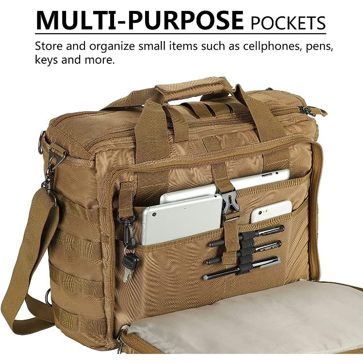 LS Military Style Tactical Messenger Bag │ Fits 17” Laptop │ Take Your Office With You
