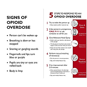 Fentanyl Test Strip Opioid Overdose Prevention Kit | Includes 5 Fentanyl Test Strips for Pills, Powders & Liquids + Naloxone Carry Case + Mixing Container + 10mg Spoon and Instructions (1)