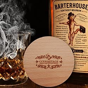 Cocktail Smoker Kit with Torch – Drink Smoker Infuser Kit with Pro Torch, Nozzles & Lid – 100% Natural Hickory, Oak, Cherry & Apple Wood Chips – Smoked Cocktail, Bourbon or Whiskey Kit (No Butane)