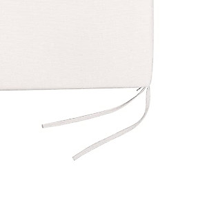 Pcinfuns Outdoor Squared Seat Cushions 18.5 x 16 Inches All Weather Chair Cushions for Garden Patio Furniture Chair Pads,Beige