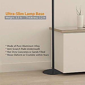 TROND LED Floor Lamp for Bedroom - 30W 5000 LM Super Bright Modern Standing Lamps for Living Room, Touch Control 5-Level Dimmable, 3000K Warm White Light, 30 mins Timer Tall Floor Lamp for Office Home