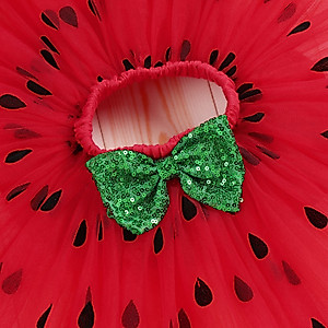 Newborn One Melon Baby Girl First Birthday Cake Smash Outfit Romper + Tutu Skirt/Shrots + Headband 3pcs Princess Formal Prom Clothing Set 0-3Months Clothes Playwear Red-My 1st Birthday 1T