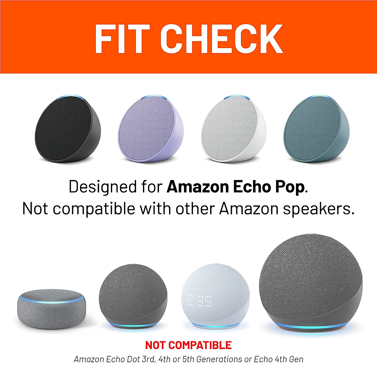 Made For Amazon Outlet Hanger, for Echo Pop