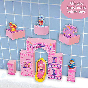 BathBlocks Floating Castle Bath Toy Princess Bath Toys