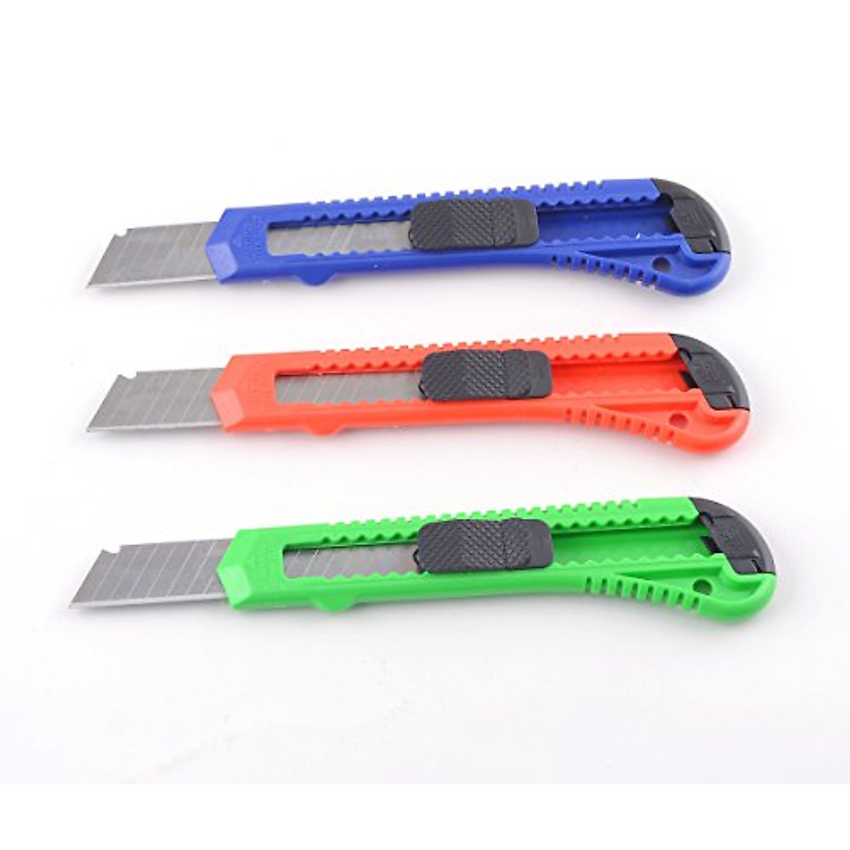 eZthings® 10 Heavy Duty Box Cutters Openers Utility Knives with Snap Off Blades (Variety Knife Set)