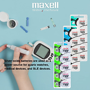 Maxell Hologram SR920SW (371) 1.55 Volt Silver Oxide Watch Battery, On Tear Strip