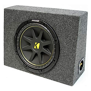 Kicker Bundle Compatible with Universal Vehicle 43C104 Single 10" Loaded Sub Box Enclosure