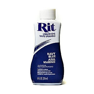 Rit Dyes Navy Blue Liquid 8 oz. Bottle [Pack of 4 ]