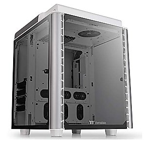 Thermaltake Level 20 HT Snow Edition 4 Tempered Glass Type-C Fully Modular E-ATX Full Tower Computer Chassis with 2 140mm Top Fan Pre-Installed CA-1P6-00F6WN-00