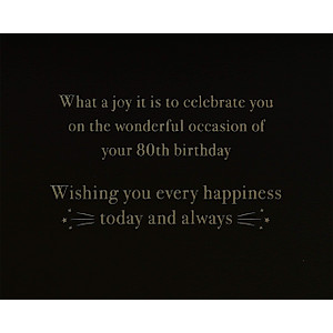 Papyrus 80th Birthday Card (Wishing You Every Happiness)