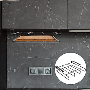 Cabinet Board Organizer Holder Rack : Housoutil Hanging Chopping Board Rack - Kitchen Utensils Brackets for Shelves - Hanger Stand Under Shelf Chopping Board Holder